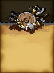 Shield medieval hand drawing Royalty Free Vector Image