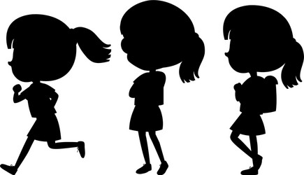 Kids Silhouette Vector Images (over 97,000)
