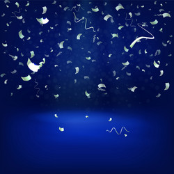 Silver Starry Night Background Royalty Free Vector Image