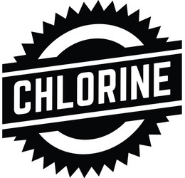 Chlorine stamp on white Royalty Free Vector Image