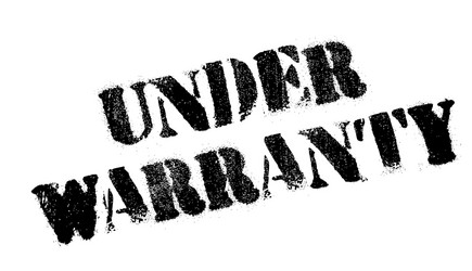 Under warranty rubber stamp Royalty Free Vector Image