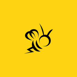 Bee mascot logo design with modern concept style Vector Image