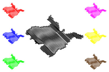 Falkirk council map Royalty Free Vector Image - VectorStock