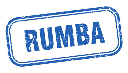 Rumba stamp label round grunge sign Royalty Free Vector