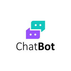Chat bot logo Royalty Free Vector Image - VectorStock