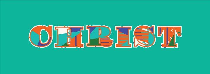 Church concept colorful word art Royalty Free Vector Image