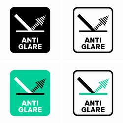 Anti-glare symbols Royalty Free Vector Image - VectorStock