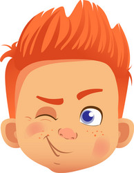 Redhead boy character Royalty Free Vector Image