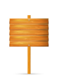 Wooden sign post Royalty Free Vector Image - VectorStock