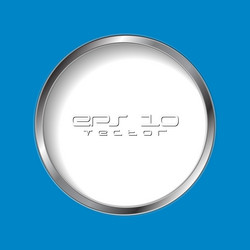 Round shape with silver frame Royalty Free Vector Image