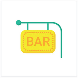 Night bar flat icon Royalty Free Vector Image - VectorStock