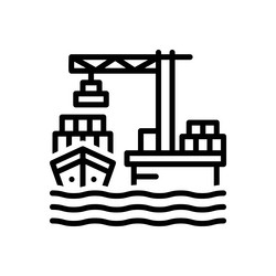 Port Royalty Free Vector Image - VectorStock