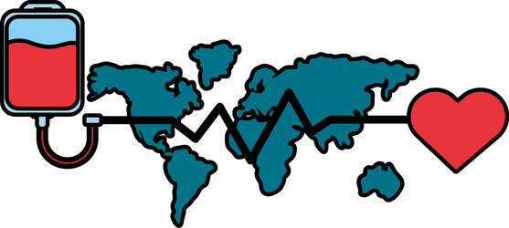 World saving cartoon Royalty Free Vector Image