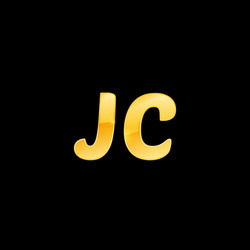 Jc logo letter initial designs template Royalty Free Vector
