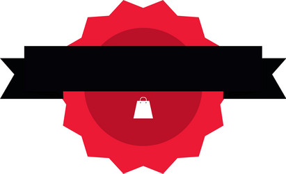 Label empty template on white background Vector Image