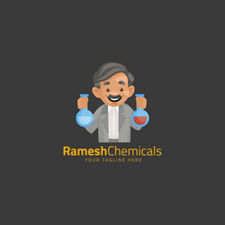 Rocket insurance mascot logo Royalty Free Vector Image