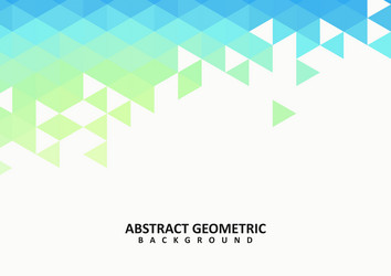 Abstract blue and green geometric background Vector Image
