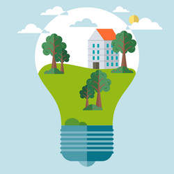 Clean energy renewable green sources Royalty Free Vector