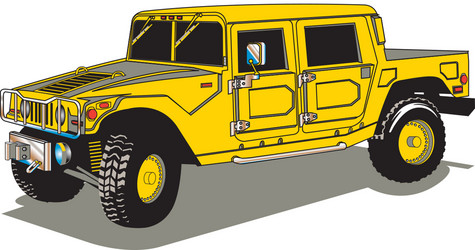 Hummer Royalty Free Vector Image - VectorStock