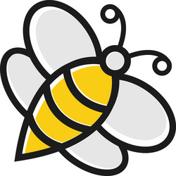 Beehive bee abstract logo design template Vector Image