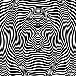 Optical stripe perspective curve Royalty Free Vector Image