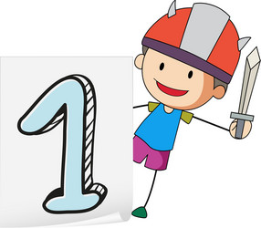 Number 1 Royalty Free Vector Image - VectorStock