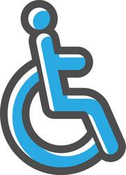 Difable different ability logo design template Vector Image