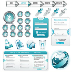 Web page layout design Royalty Free Vector Image