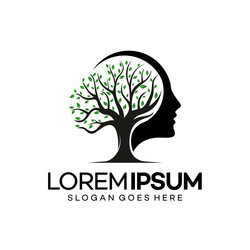 Brain tech logo template design Royalty Free Vector Image