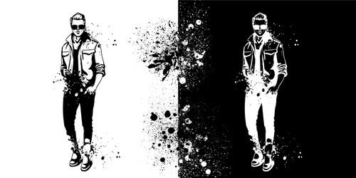 Man models Royalty Free Vector Image - VectorStock