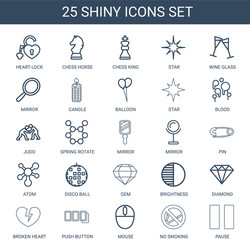Shiny icons Royalty Free Vector Image - VectorStock