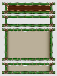 Bamboo banners Royalty Free Vector Image - VectorStock