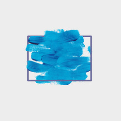 Round spot of paint light blue color Royalty Free Vector