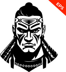 Indonesia tribal mask indigenous pacific islander Vector Image