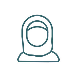 Muslimah icon filled muslimah icon from islamic Vector Image
