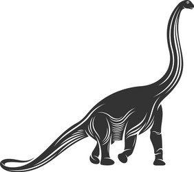 Brontosaurus logo design icon symbol template Vector Image