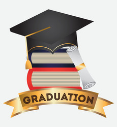 Congratulations graduation card Royalty Free Vector Image