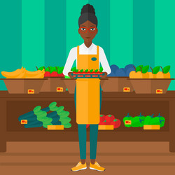 Supermarket cartoon Royalty Free Vector Image - VectorStock