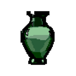 Pottery antique vase game pixel art Royalty Free Vector