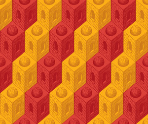 Red pattern seamless with ornament Royalty Free Vector Image