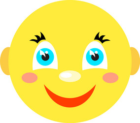 Three Color Smiley Faces Royalty Free Vector Image