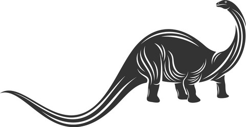 Brontosaurus logo design icon symbol template Vector Image