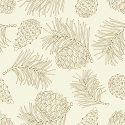 Cone seamless pattern Royalty Free Vector Image