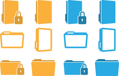 Binder book icon logo design template isolated Vector Image