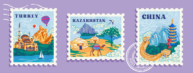 Turkey Postage Stamp Vector Images (96)