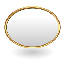 Geometric oval frame ornament decoration line Vector Image