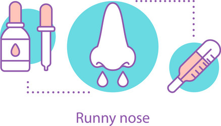 Runny nose icon Royalty Free Vector Image - VectorStock