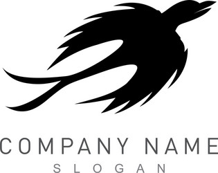 Swooping falcon bird Royalty Free Vector Image