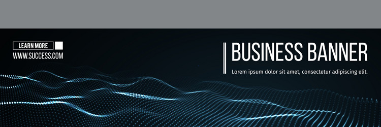 Computer banner business design eps Royalty Free Vector