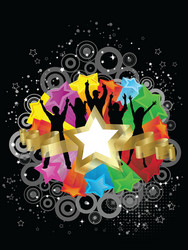 Retro stars Royalty Free Vector Image - VectorStock